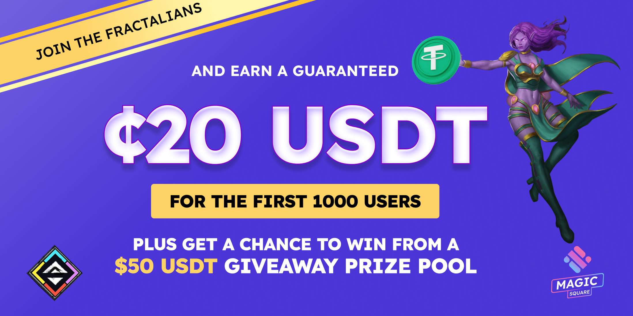 SoQuest - Fractalians Exclusive Campaign at Magic Store: First 1000 Users Win 20¢ $USDT + 50 ...