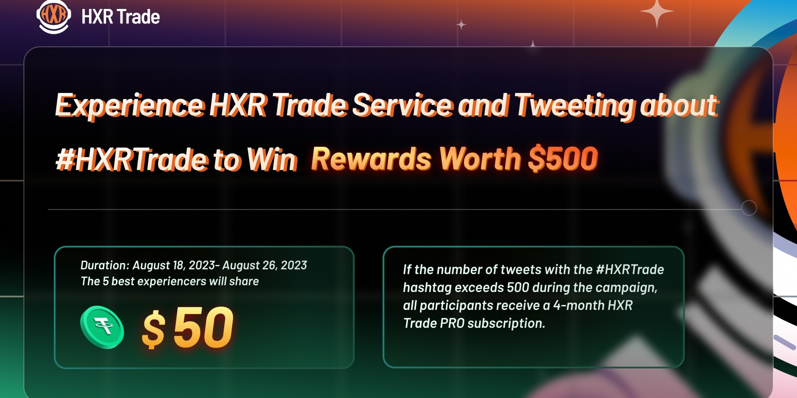 SoQuest - Experience HXR Trade Service and Tweeting to Win Rewards Worth $500