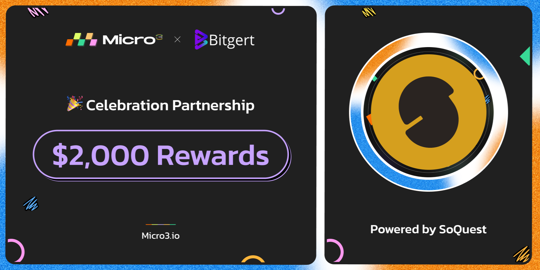 SoQuest - Micro3 Celebration: Micro3 x Bitgert Integration Partnership