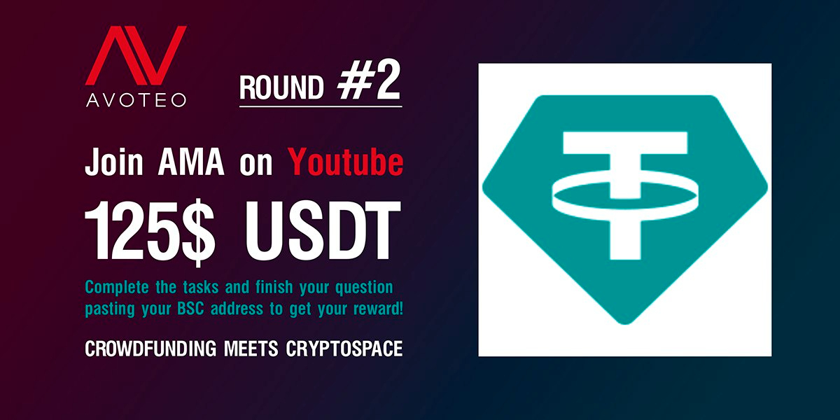 SoQuest - AVOTEO AMA ON YOUTUBE + 125$ USDT DRAW ROUND #2