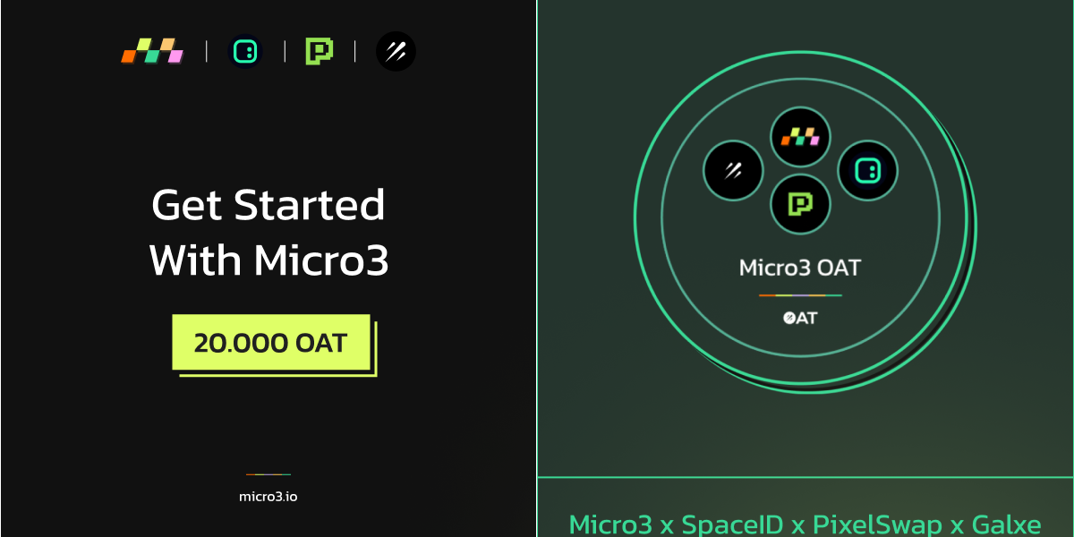 SoQuest - Micro3 & SPACE ID & PixelSwap x Galxe