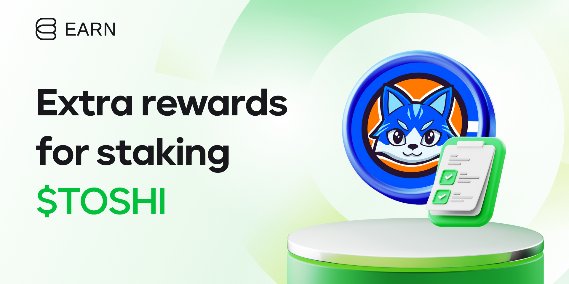 SoQuest - Unlock additional reward under $TOSHI staking pool!