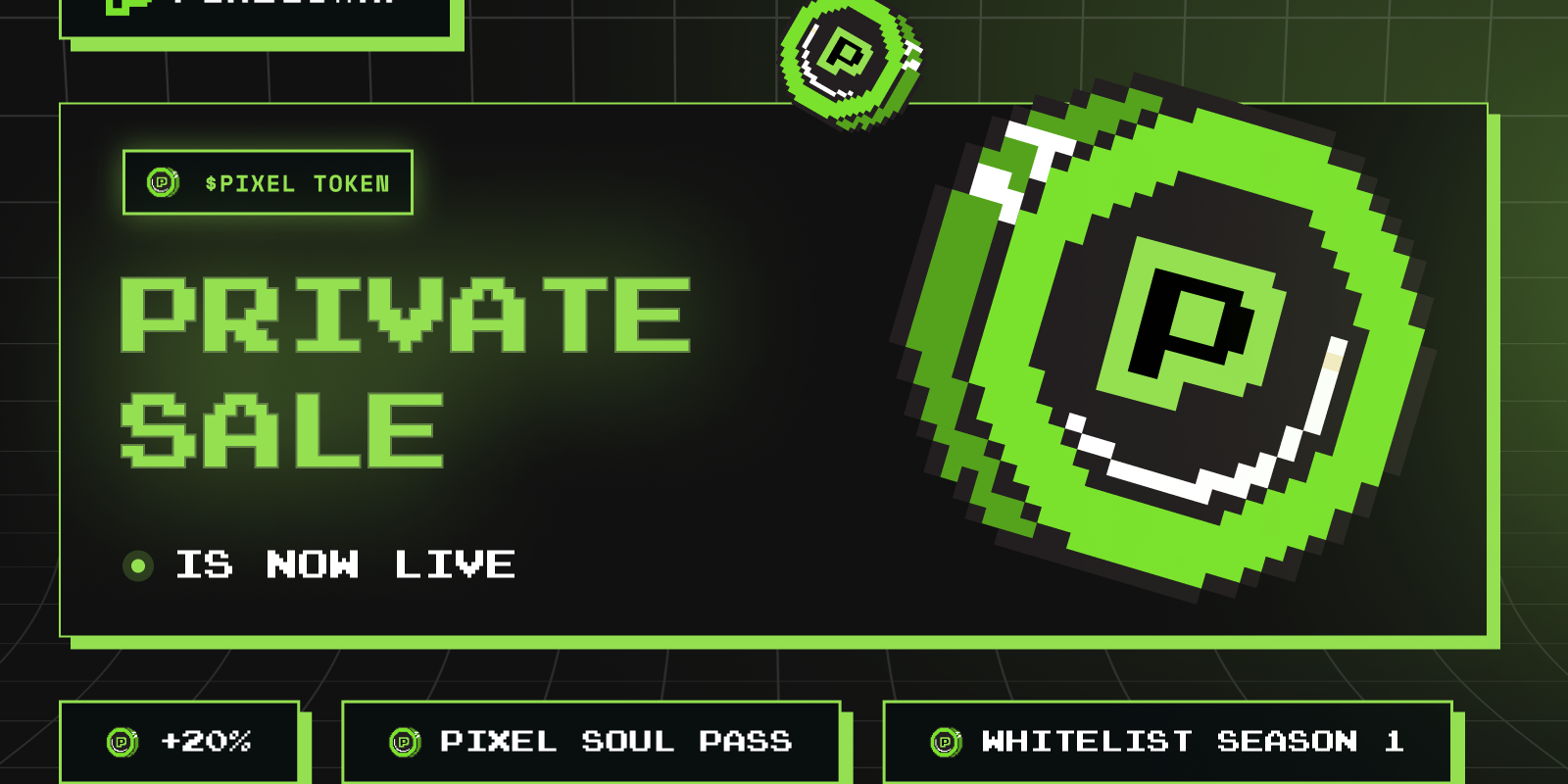 SoQuest - 🎉 THE $PIXEL Private Sale - PHASE 2 IS NOW LIVE! 🚀