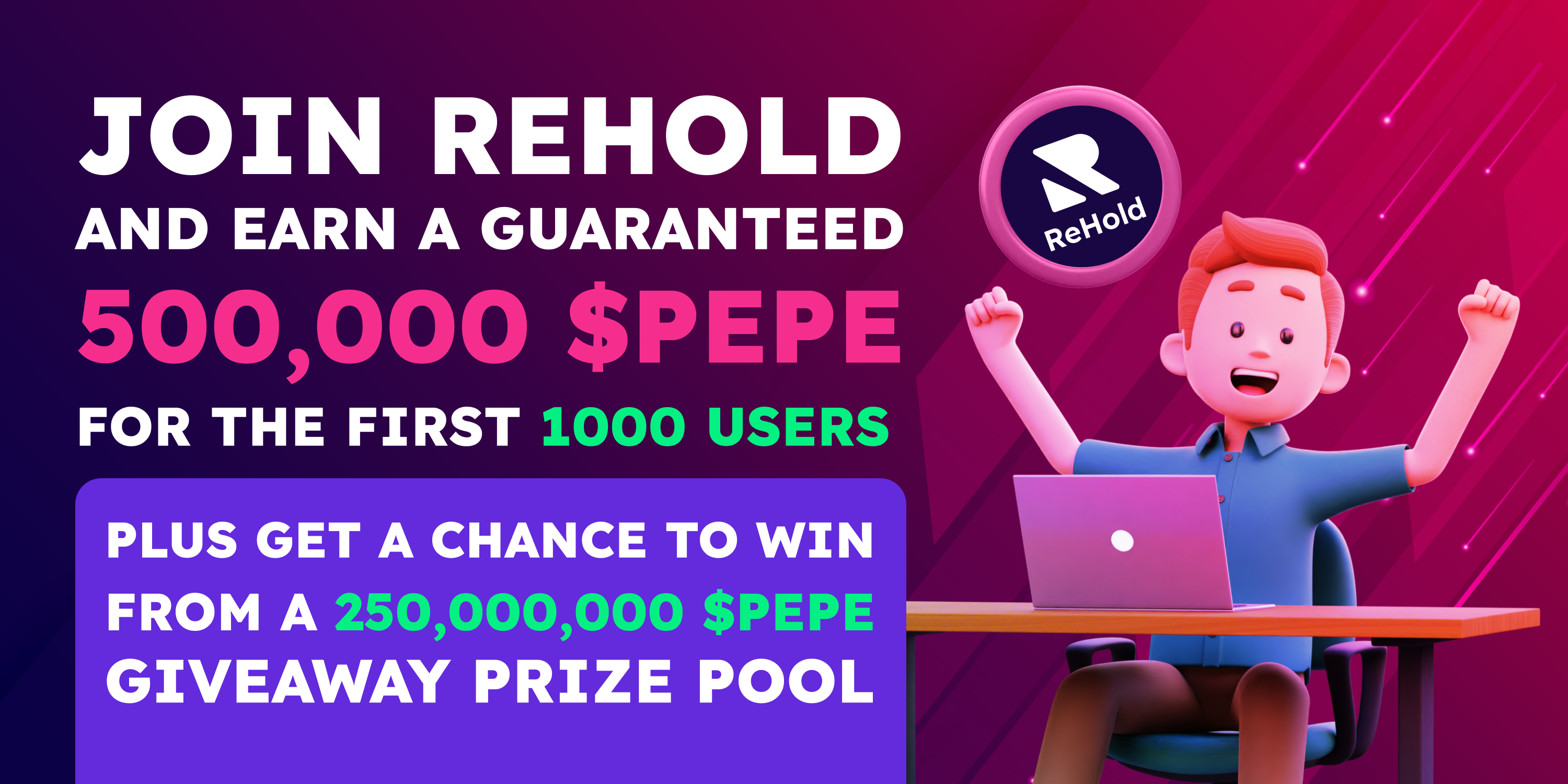 SoQuest - Magic Store Exclusive: Join the ReHold Campaign & Secure Your 500,000 $PEPE Reward!